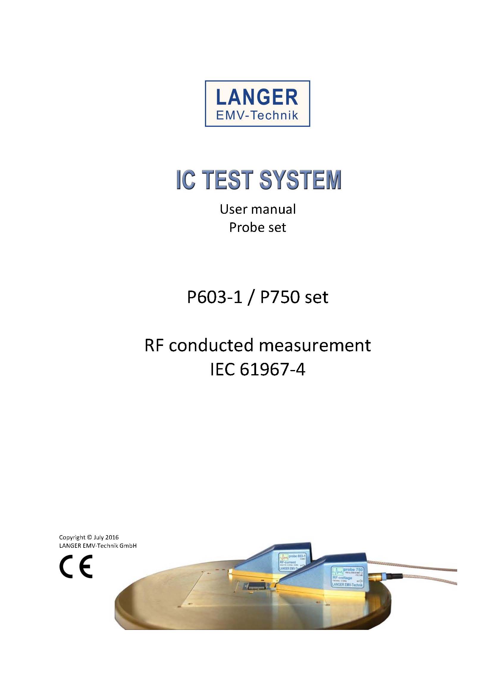 Langer EMV - P603-1 / P750 set, RF Conducted Measurement IEC 61967-4, 1 ...