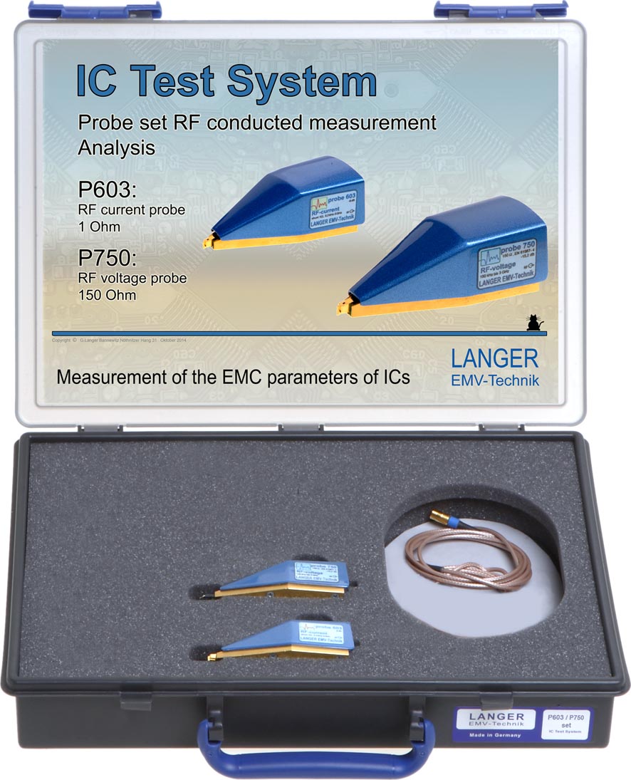 Langer EMV - P603 / P750 set, RF Conducted Measurement Analysis, 1 Ohm ...