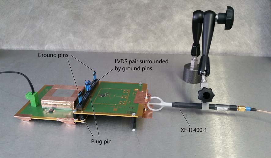 Langer EMV - 02 XF sniffer probes and LVDS suppression
